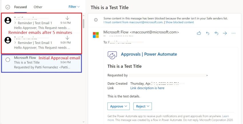 How To Send Approval Reminder Email Using Powerautomate